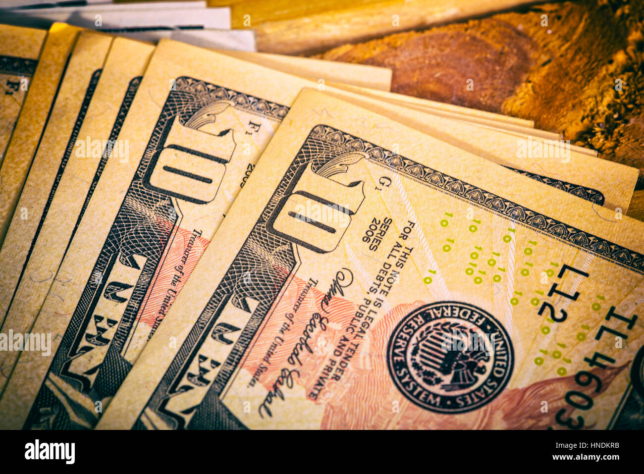 US dollar banknotes Stock Photo - Alamy