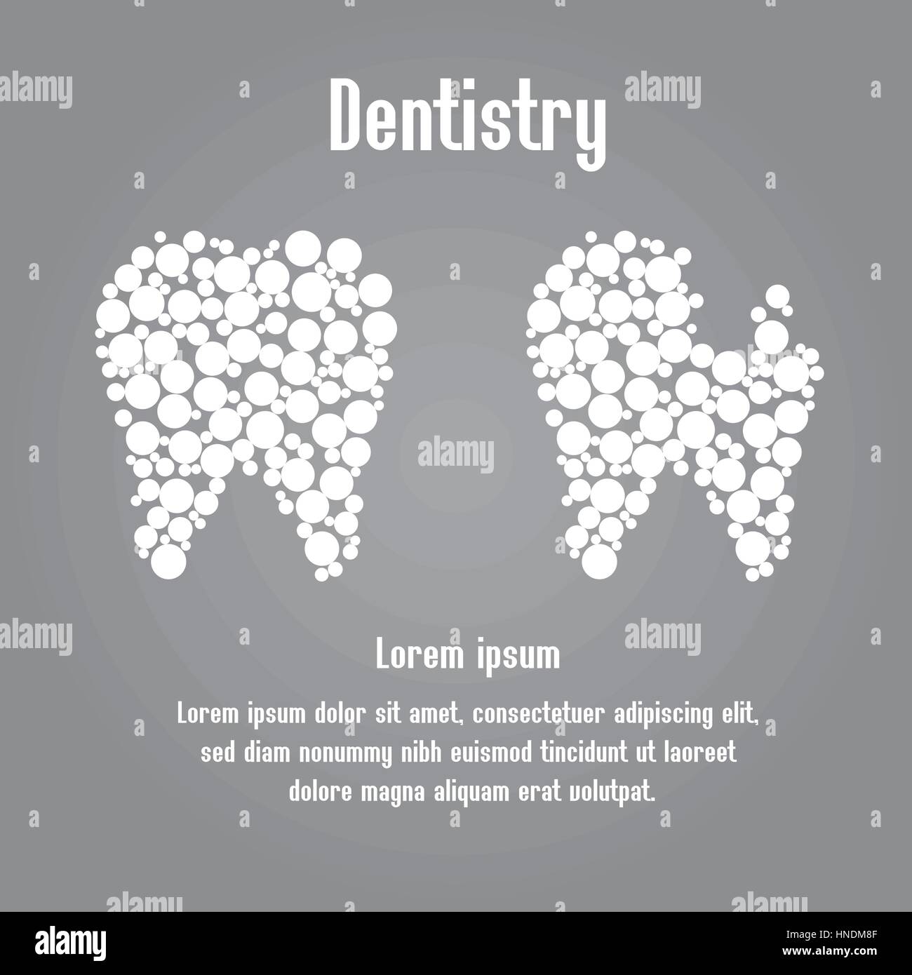 A tooth and destroy the tooth of the circles, vector Stock Vector Image ...