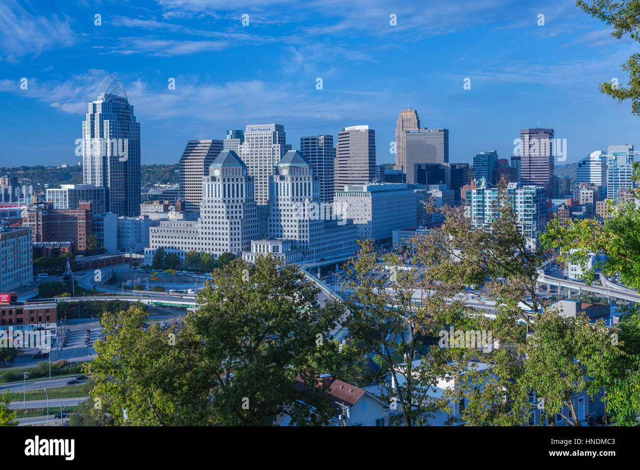 The city skyline of Cincinnati, Ohio, USA Stock Photo - Alamy