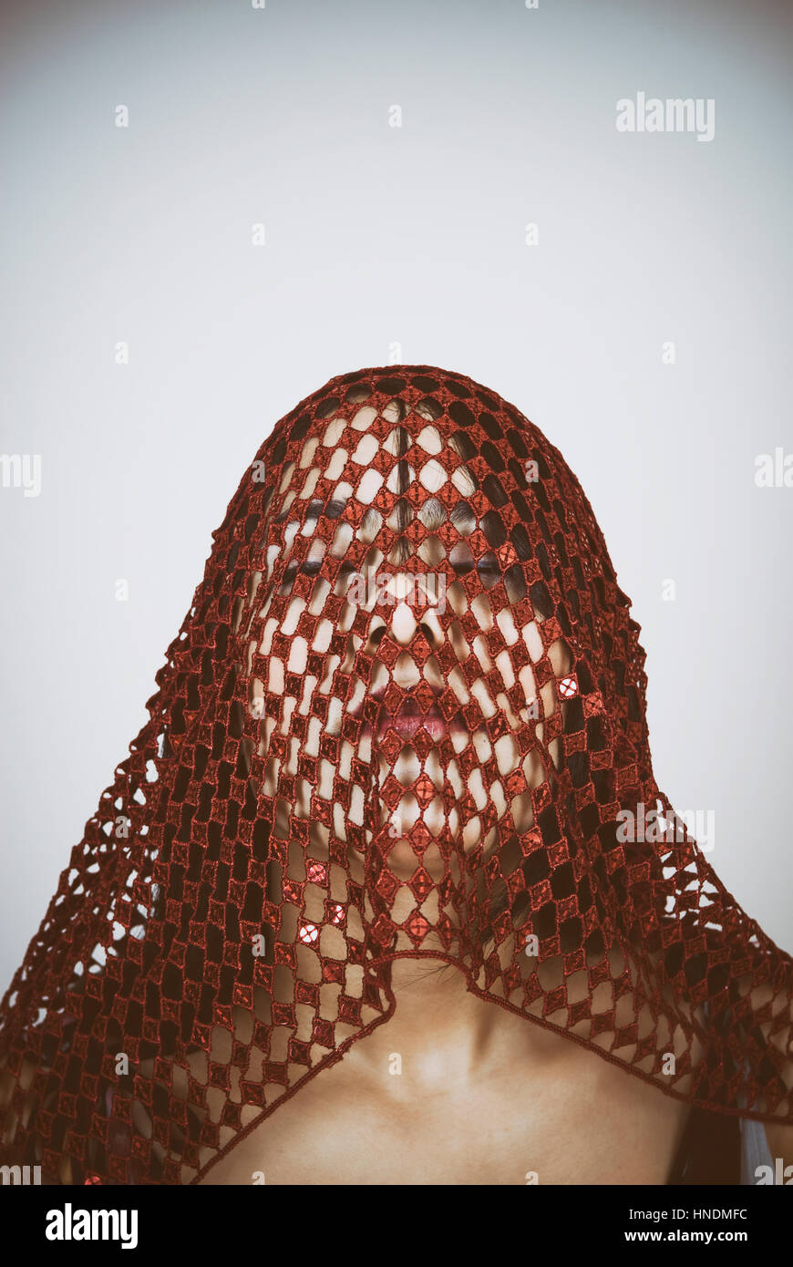 Net scarf hi-res stock photography and images - Alamy