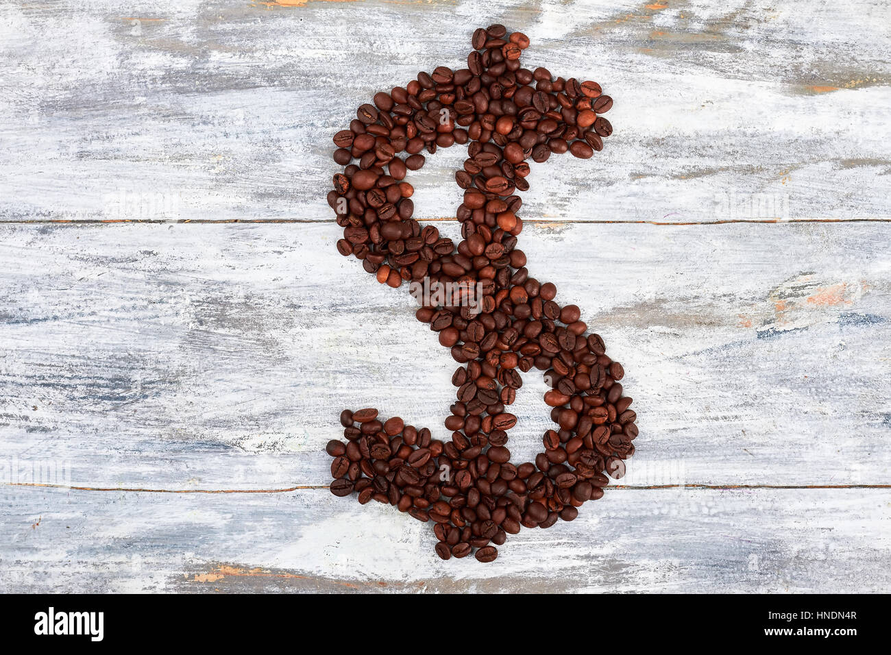 Dollar sign from coffee beans Stock Photo - Alamy