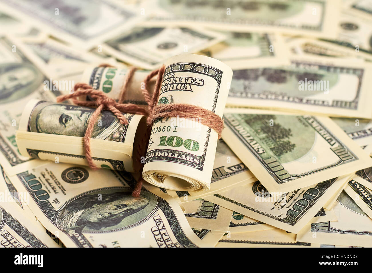 Money in rolls Stock Photo - Alamy