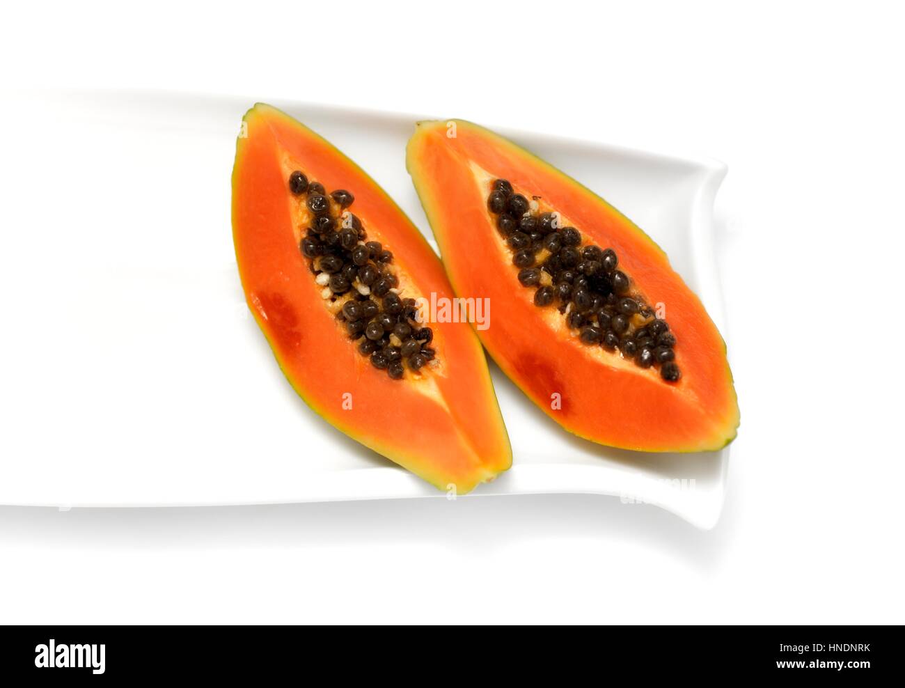 Papaya fruits Cut Out Stock Images & Pictures - Alamy