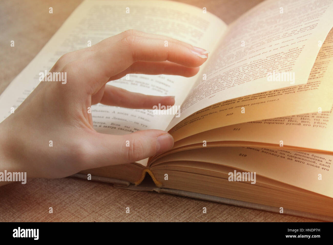 Cute girl open book study hi-res stock photography and images - Alamy