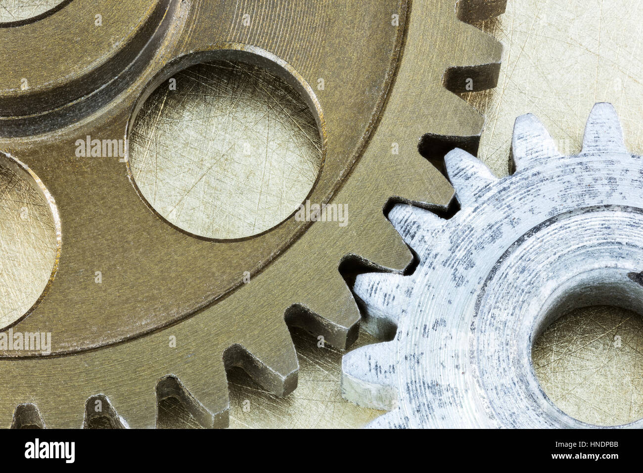 industrial background with machine metal cogwheels closeup Stock Photo ...