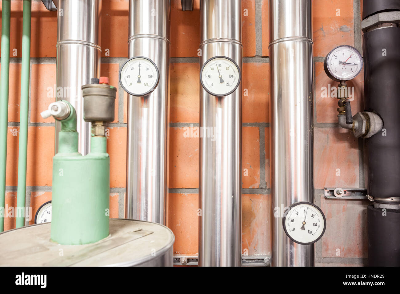 in the technical area, there are boosters for the water pipes of the ...