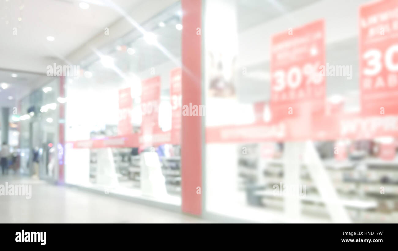 Beautifully blurred shopping center background with bokeh effect Stock ...
