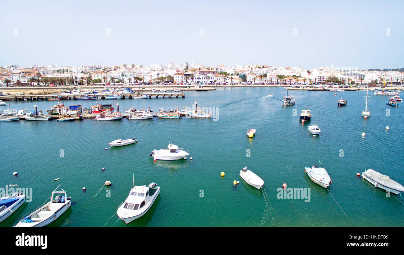 Harbor from lagos in portugal hi-res stock photography and images - Alamy