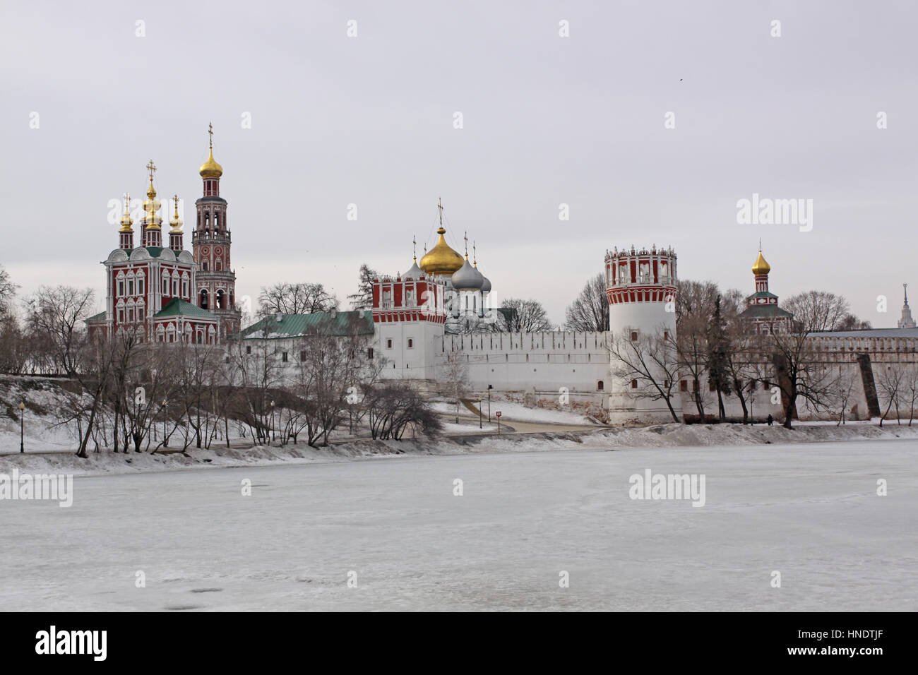 View at Novodevichy Monastery in Moscow. Russia Stock Photo - Alamy