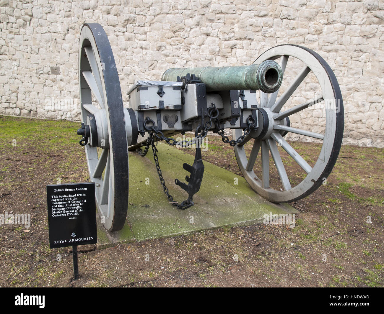 British Bronze Cannon Stock Photo - Alamy
