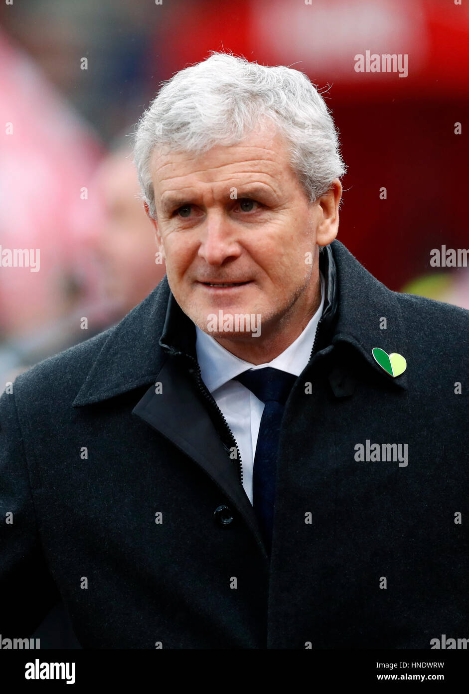 Stoke City manager Mark Hughes during the Premier League match at the ...
