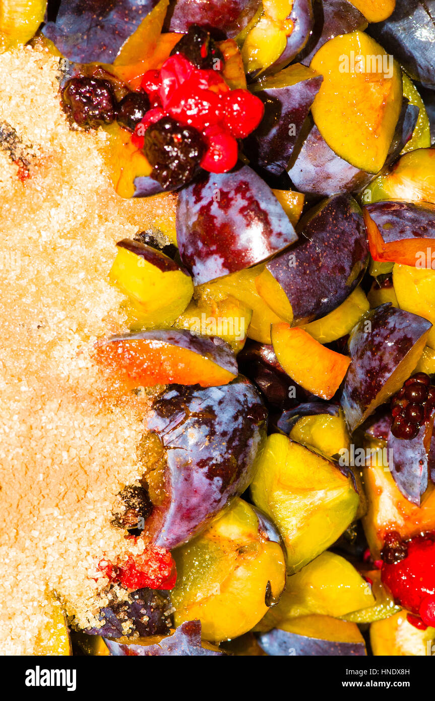 Close-up of making a homemade jam Stock Photo - Alamy