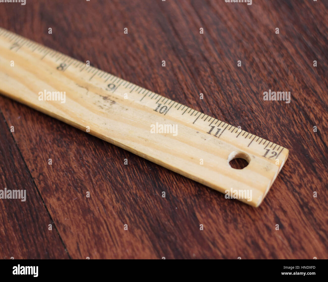 Vintage wooden ruler hi-res stock photography and images - Alamy