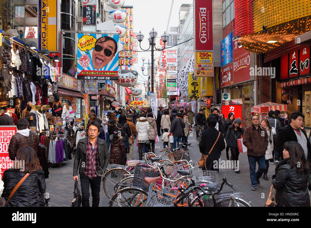 street scene in Dotombori,Osaka, Japan,Asia Stock Photo - Alamy