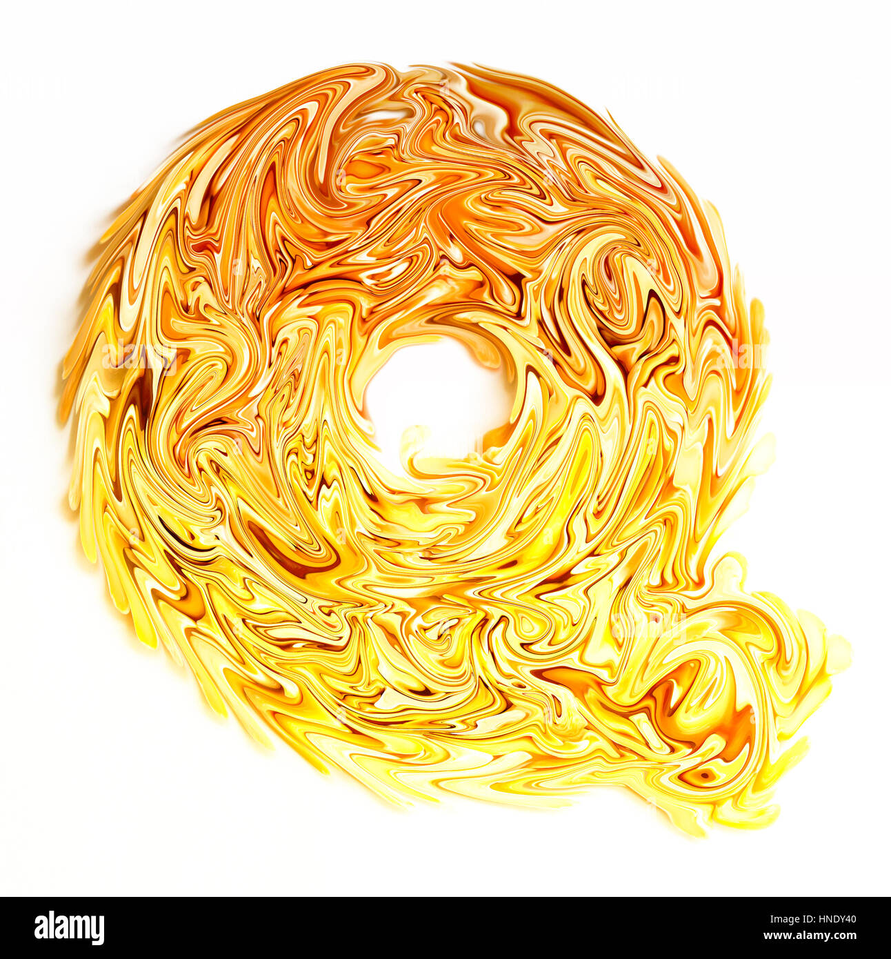 The yellow candy letter Q Stock Photo - Alamy