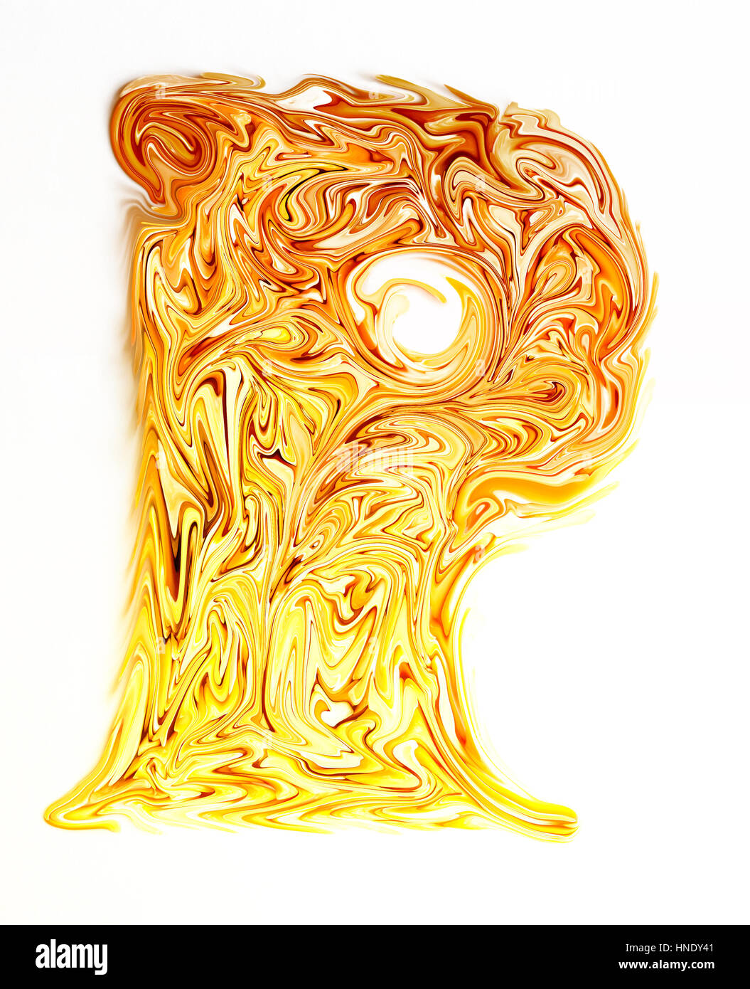 The yellow candy letter P Stock Photo - Alamy