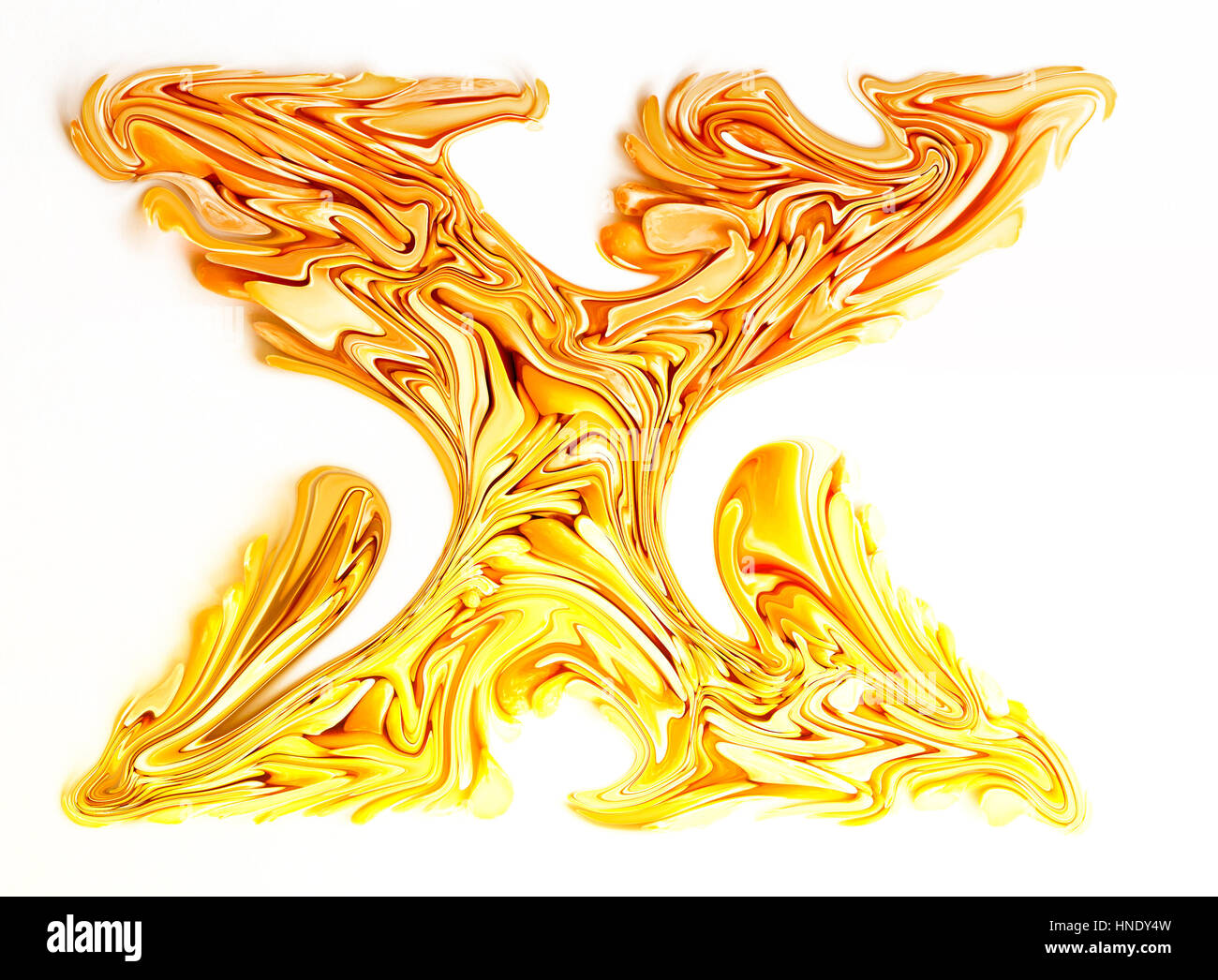 The yellow candy letter X Stock Photo - Alamy