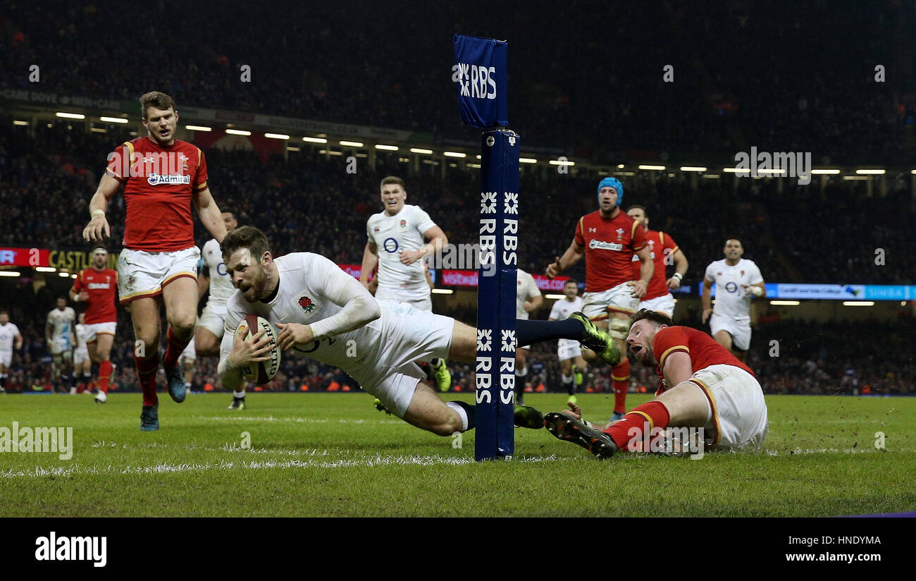 England six nations try daly hi-res stock photography and images - Alamy