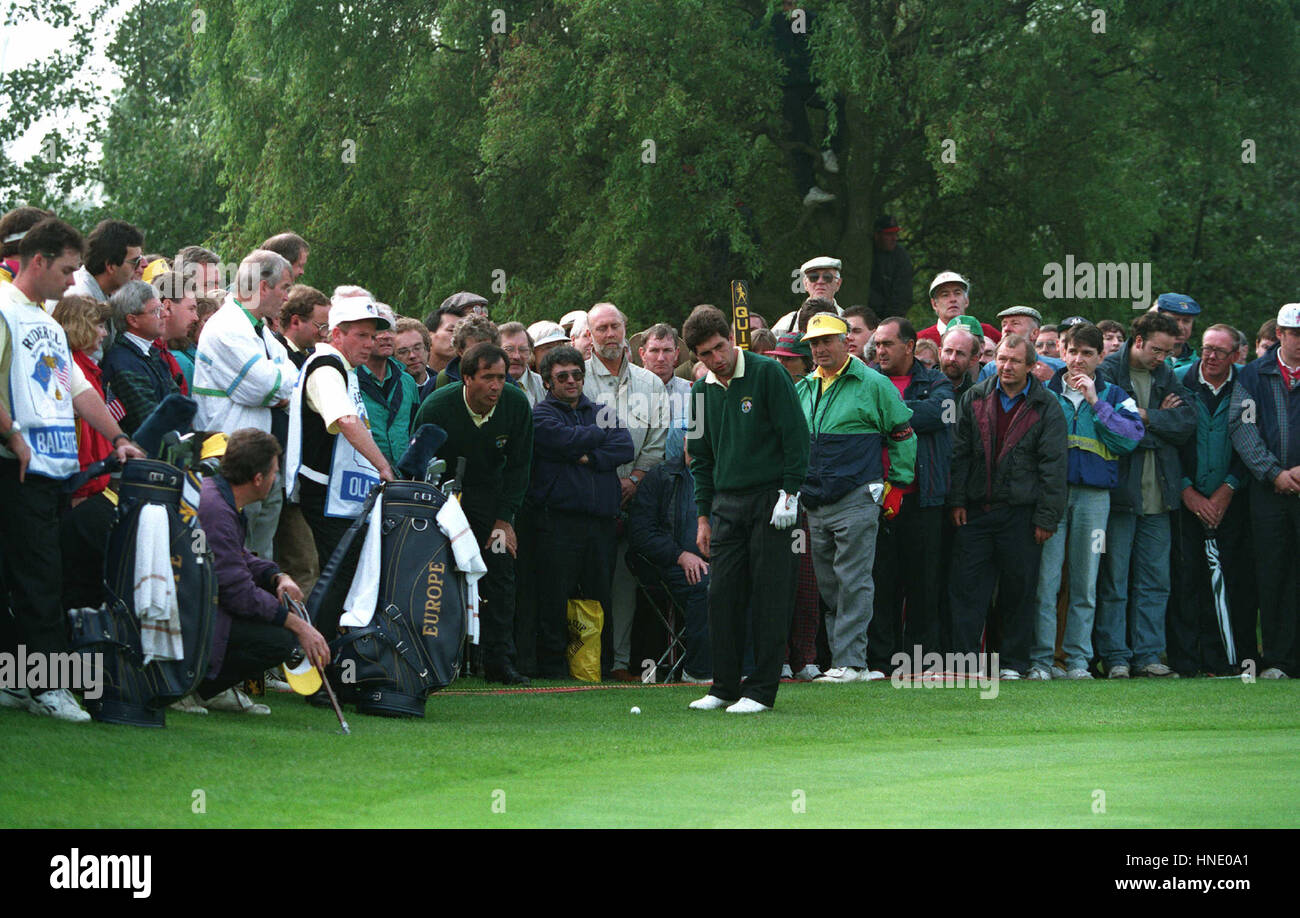 SEVE BALLESTEROS & OLAZABAL RYDER CUP V 29 September 1993 Stock Photo ...