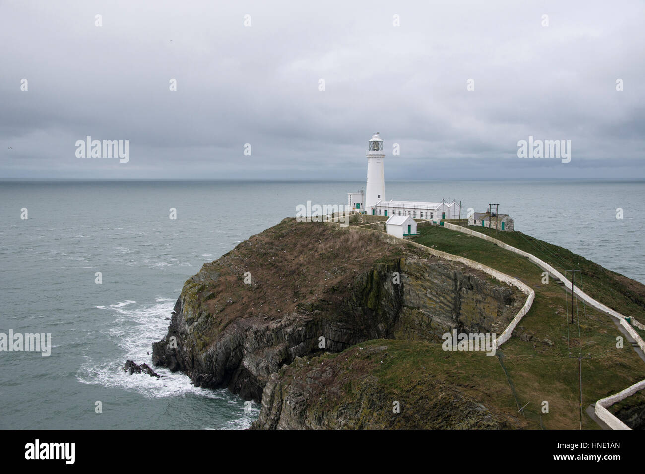 South Stack lighthouse Ynys Lawd at Holyhead, Anglesey Stock Photo - Alamy