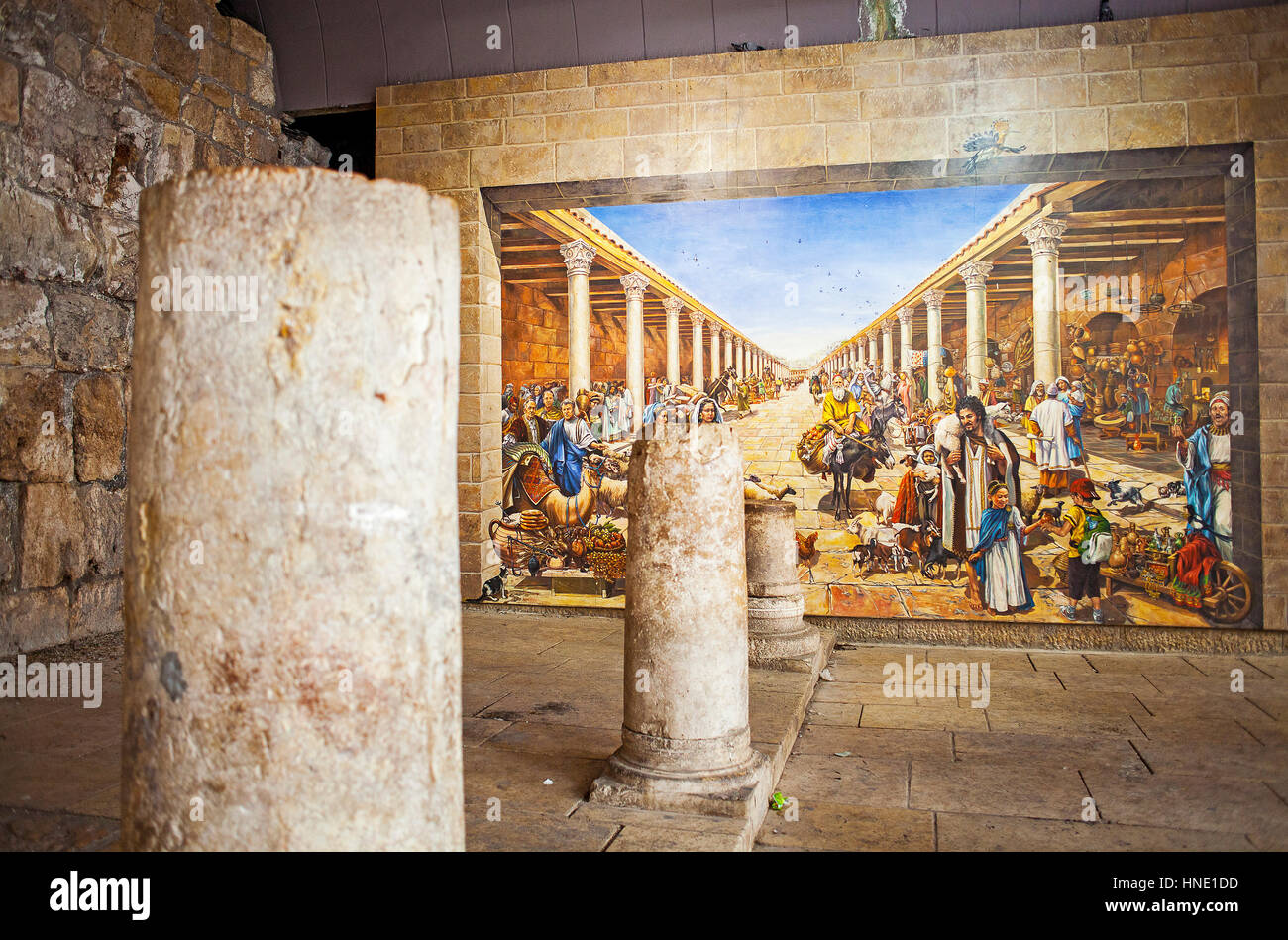 The Cardo, Jewish Quarter, Old City, Jerusalem, Israel Stock Photo - Alamy