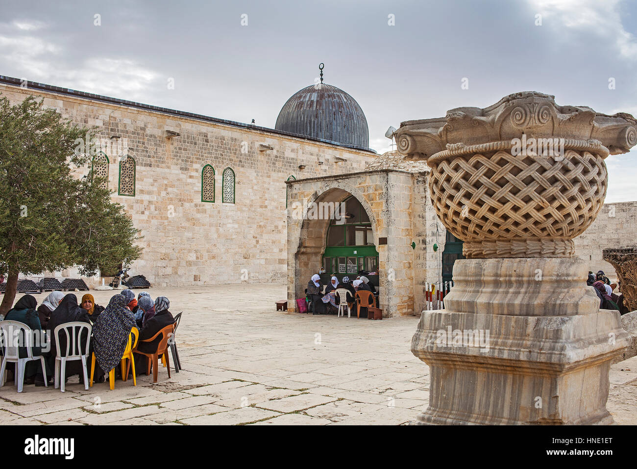 El Aksa Mosque, Temple Mount (Har Ha Bayit), Jerusalem, Israel Stock ...