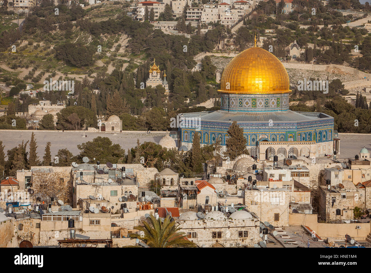 Dome Of The Rock Jerusalem Aerial Stock Photos & Dome Of The Rock ...