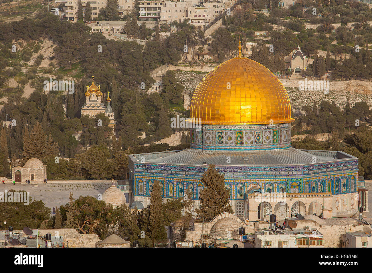 Temple Mount Jerusalem Aerial View High Resolution Stock Photography ...