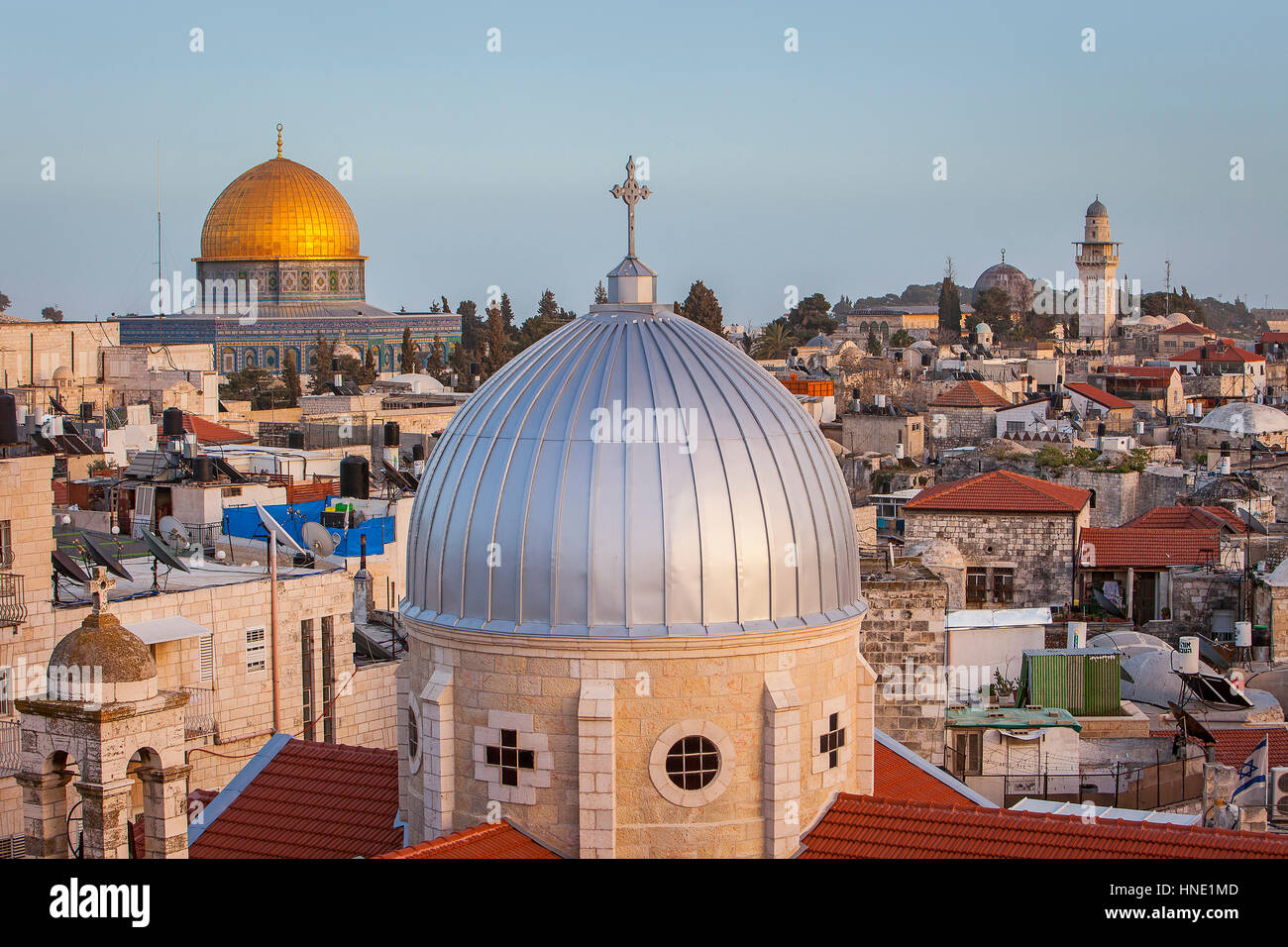 Aerial view of old City, Jerusalem, Israel Stock Photo - Alamy