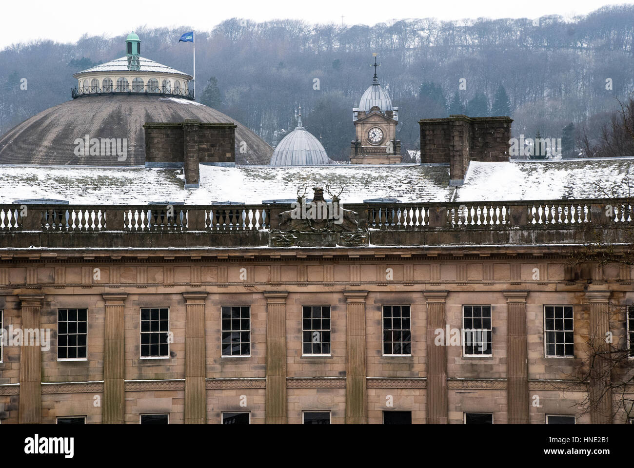 Buxton crescent in Buxton, Derbyshire Stock Photo - Alamy