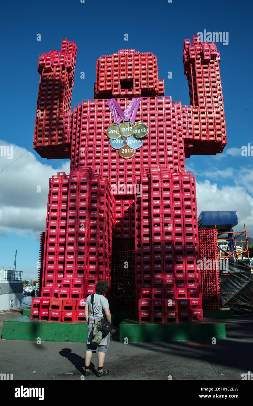 Coca Cola Crate Fan at the Victoria and Albert Waterfront, Cape Town ...