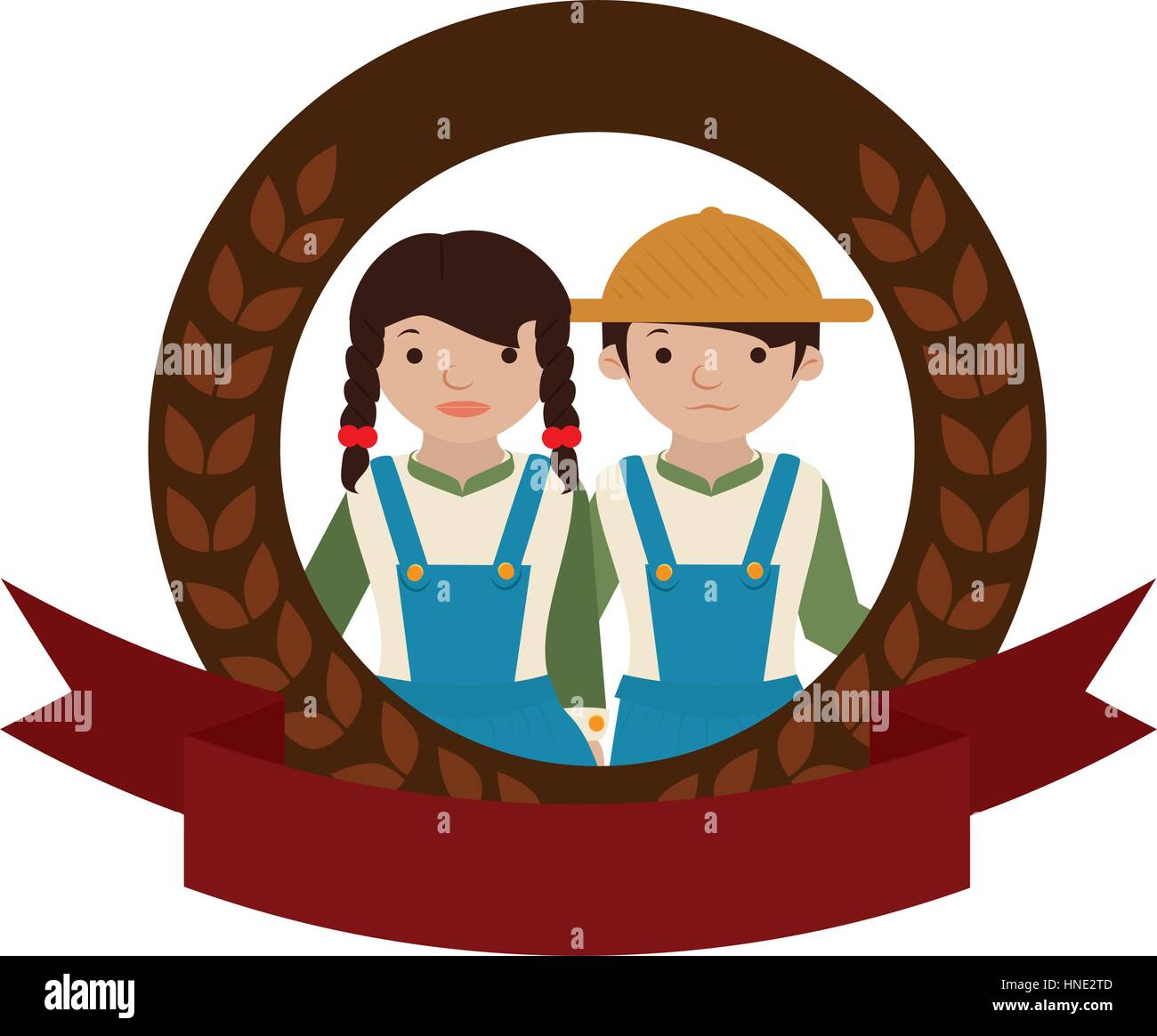 farmer avatar character icon vector illustration design Stock Vector ...