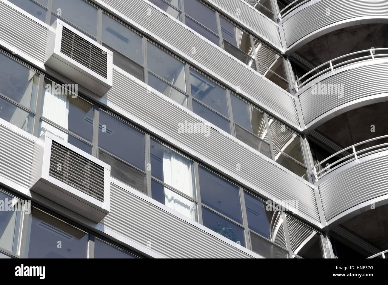 A close up of a Modern shiny steel building Stock Photo - Alamy