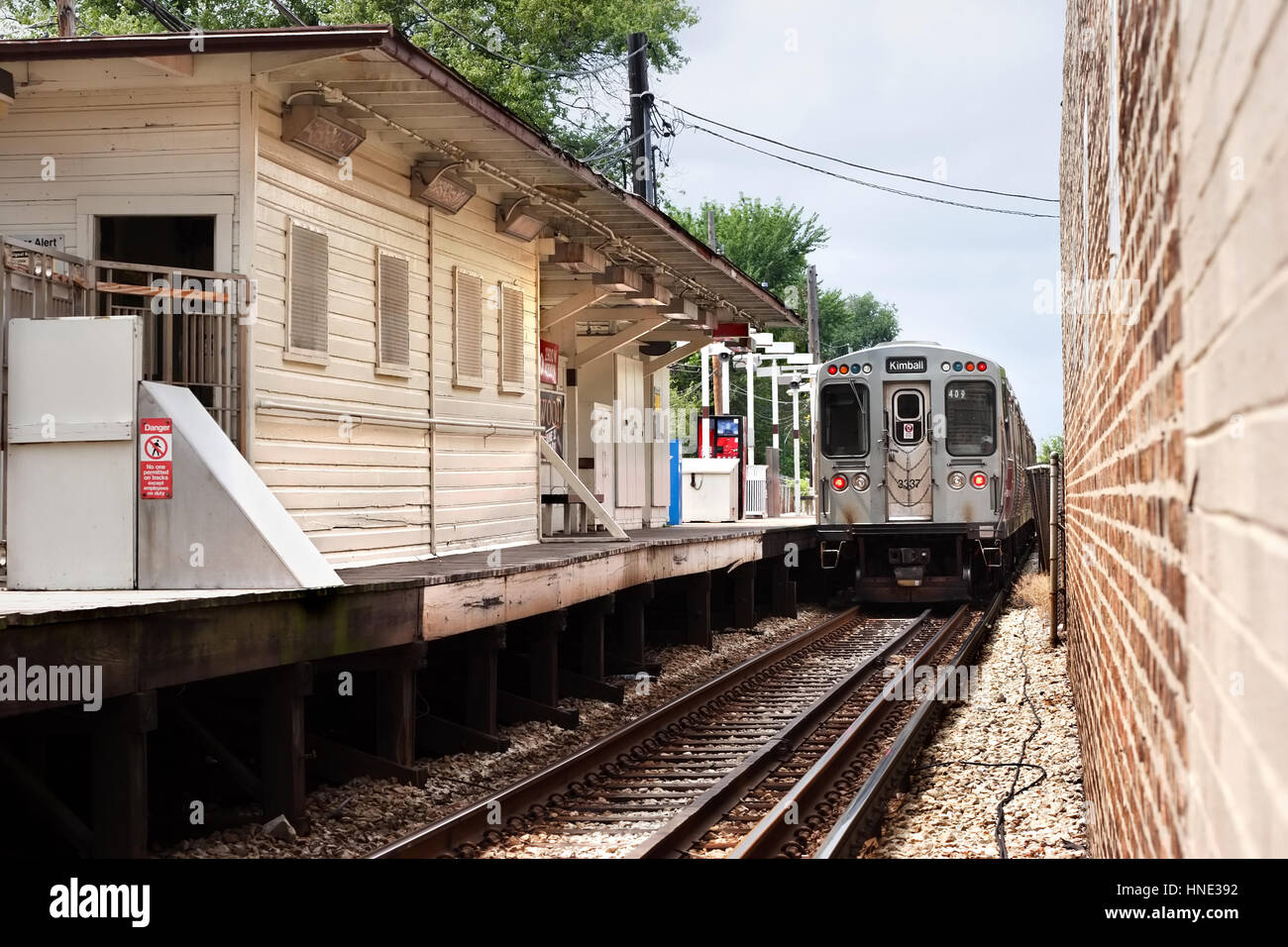 A EL train station Stock Photo - Alamy