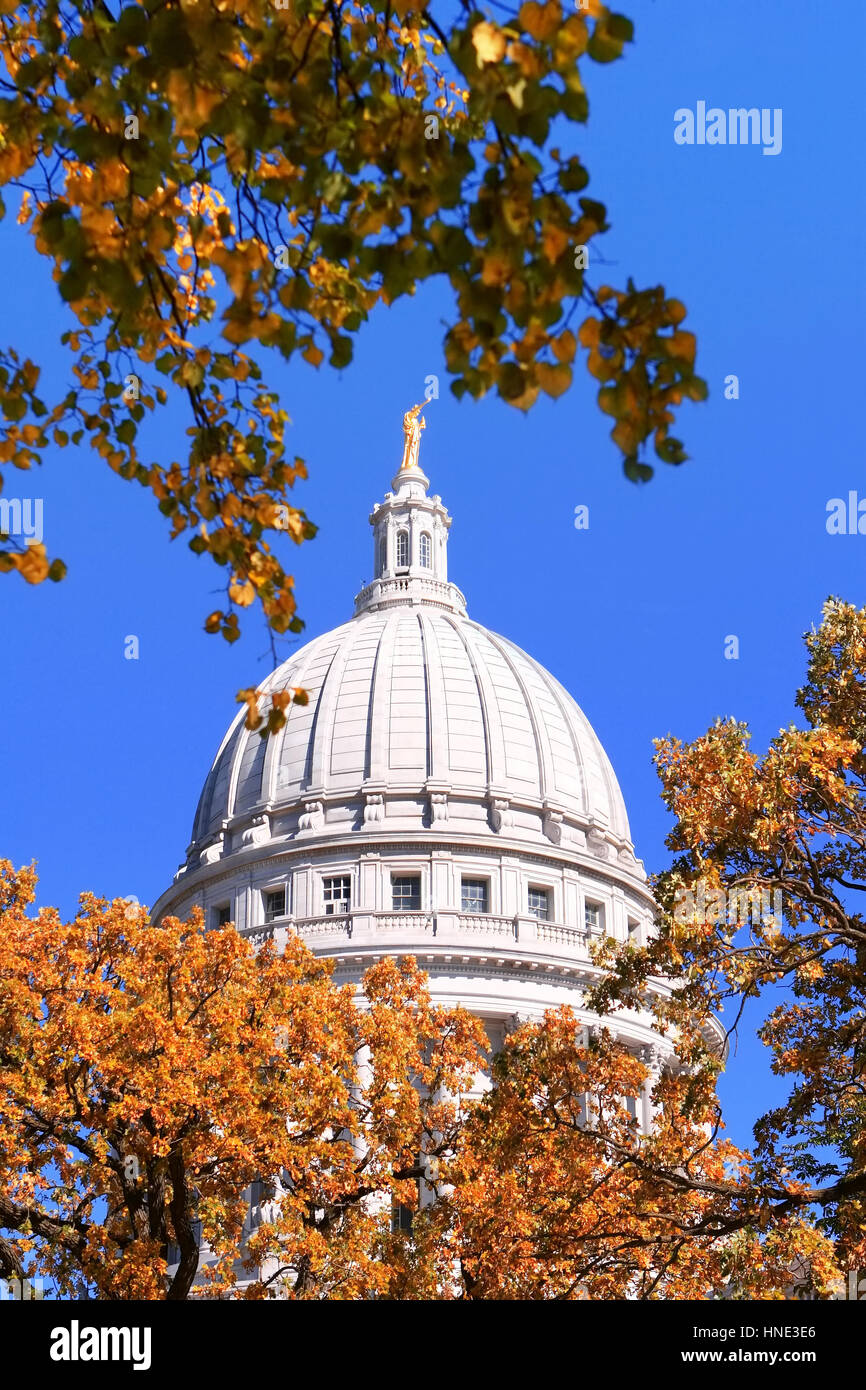 Madison wisconsin capitol autumn hi-res stock photography and images ...