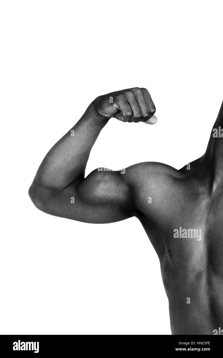 Man arm muscle flex Black and White Stock Photos & Images - Alamy