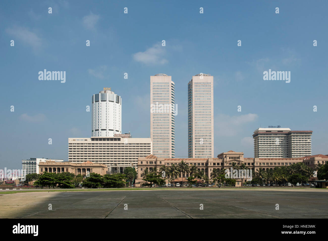 World Trade Centre, Hilton Hotel, Galdari Hotel, BOC building and the ...