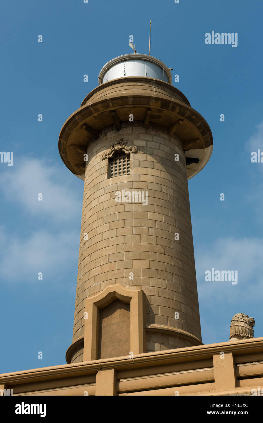 Lighthouse, constructed in 1952, Colombo Fort, Colombo, Sri Lanka Stock ...