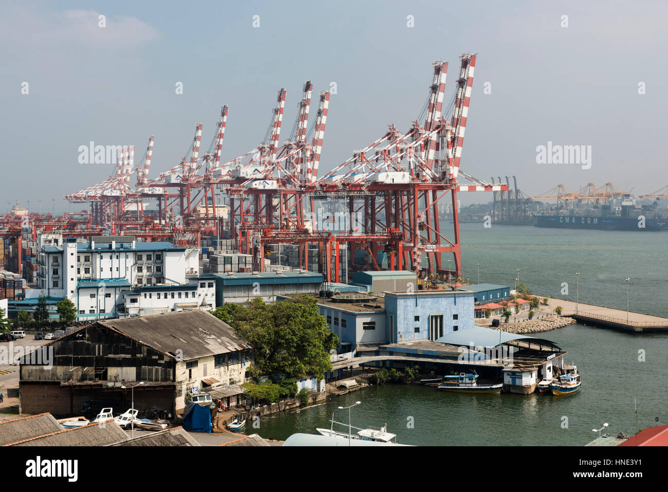 View over the harbour, Colombo Fort, Colombo, Sri Lanka Stock Photo - Alamy