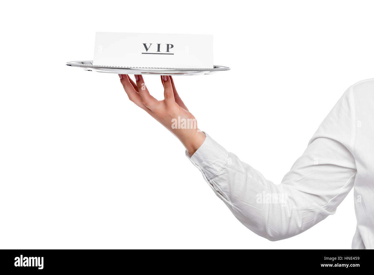 Hand on arm restaurant waiter hi-res stock photography and images - Alamy
