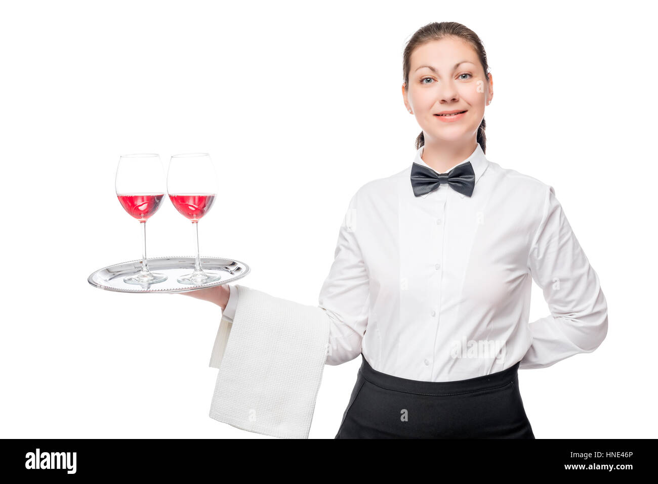 Beautiful waitress hi-res stock photography and images - Alamy