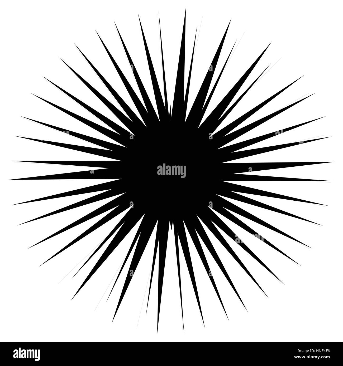 Radial spikes Stock Vector Images - Alamy