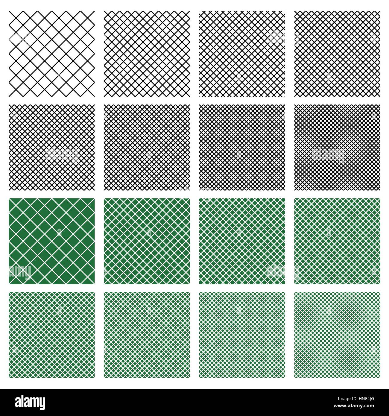 Set of 8 seamless geometric pattern tiles with different density Stock ...