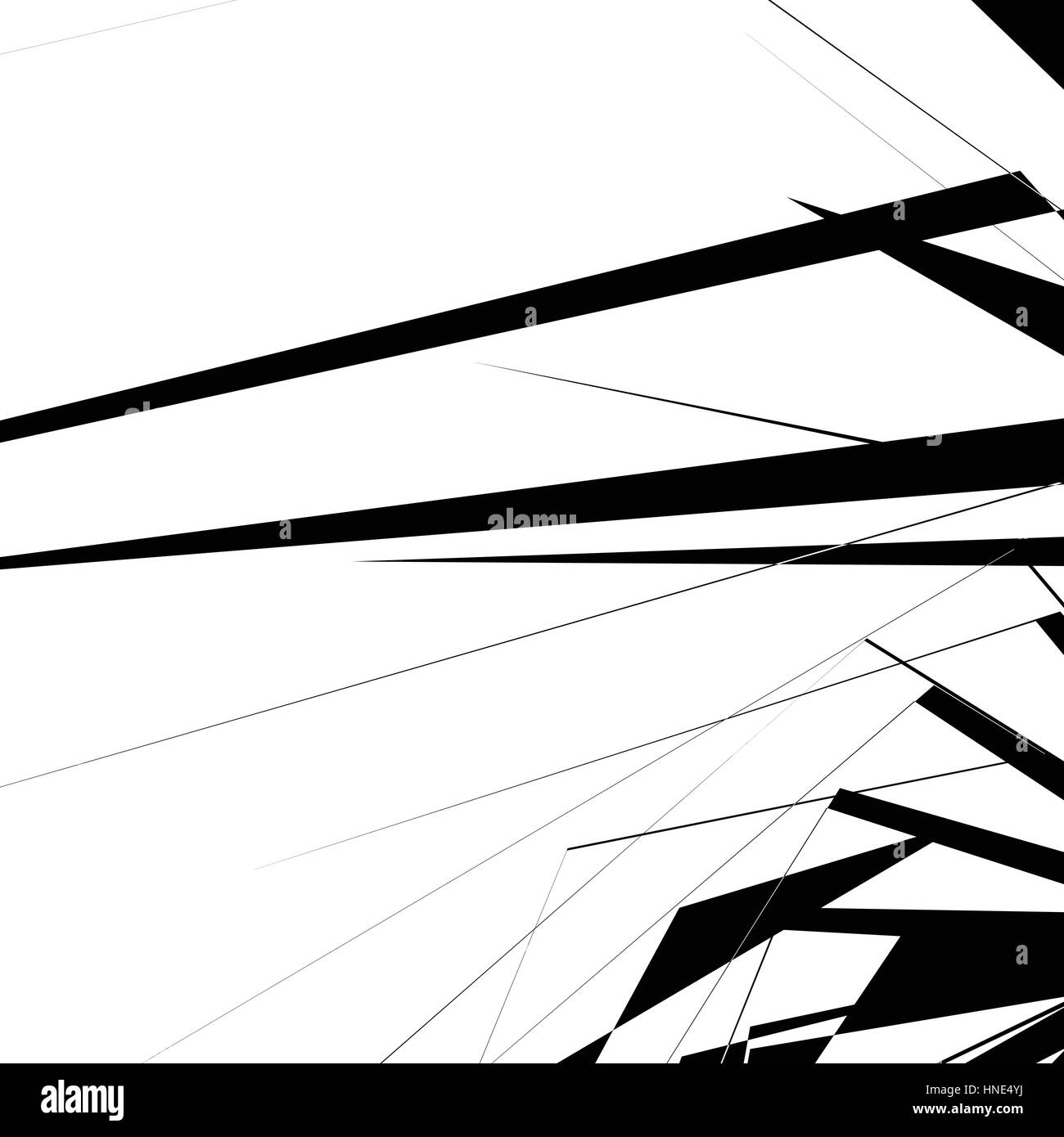 Abstraction with angular shapes Black and White Stock Photos & Images ...