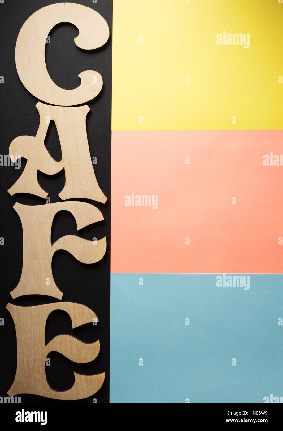 Cafe letters hi-res stock photography and images - Alamy