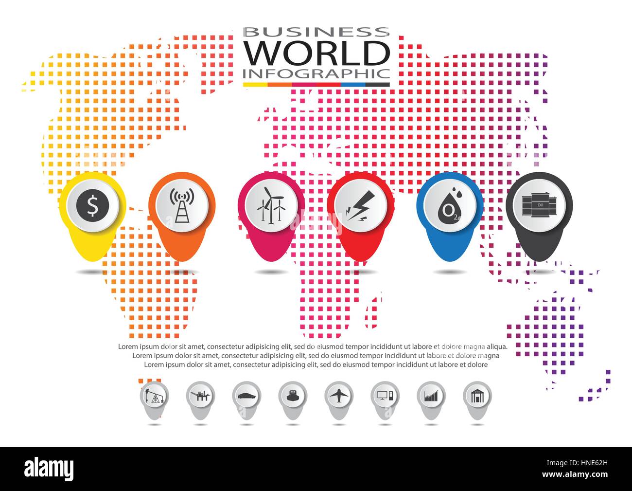 Abstract 3D digital illustration Infographic. Vector illustration can ...