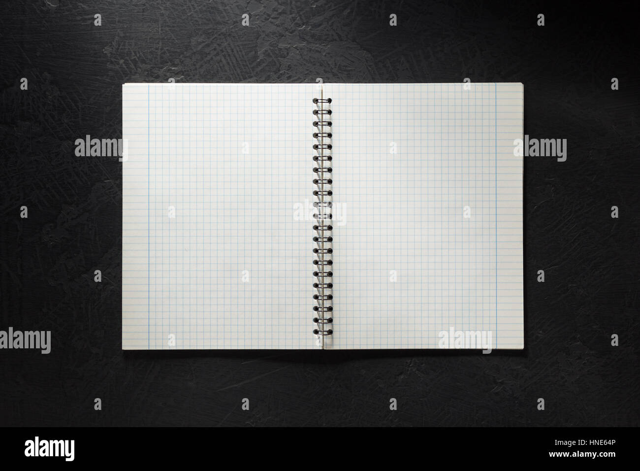 notebook on black background texture Stock Photo - Alamy