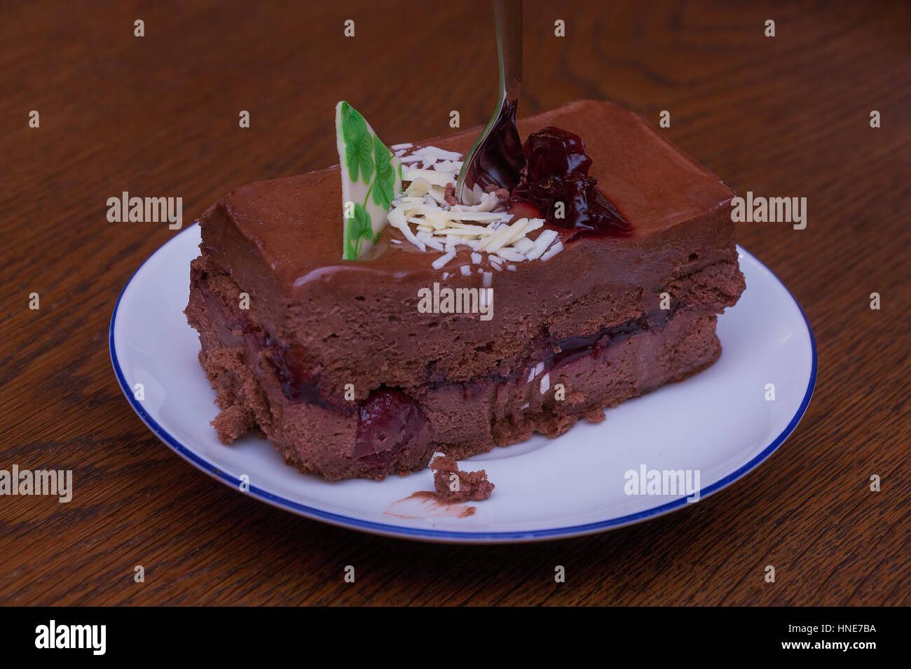 Close up cake with fork hi-res stock photography and images - Alamy