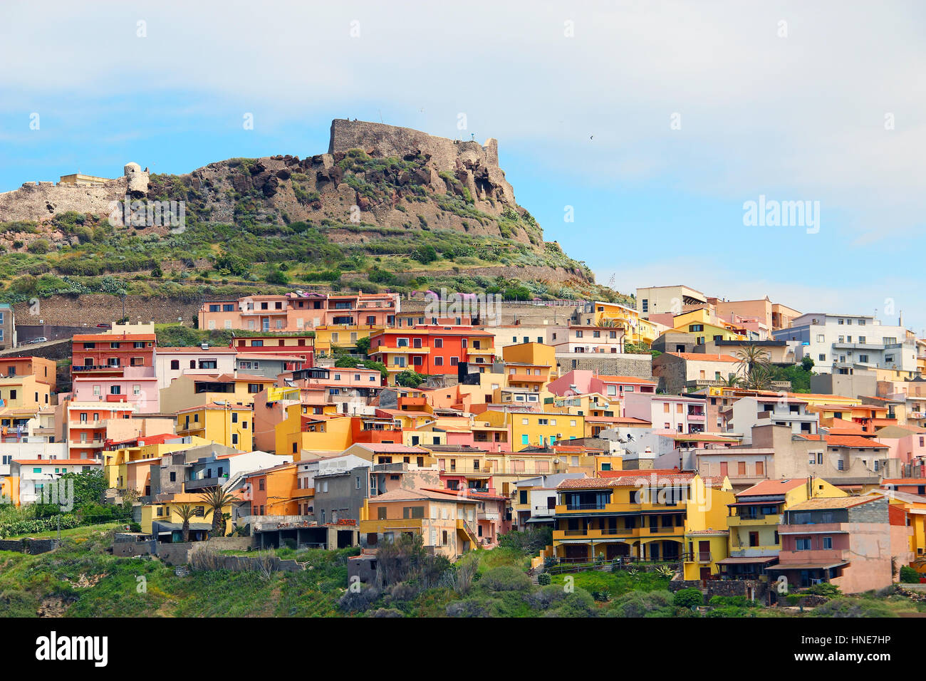 Medieval town of Castelsardo on Sardinia, Italy Stock Photo - Alamy