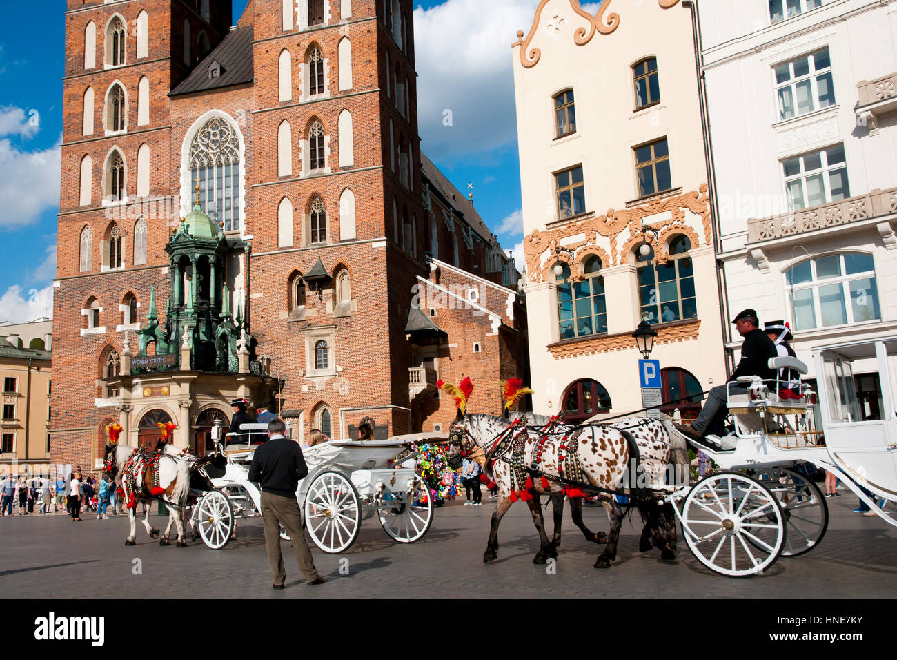 Main Square - Krakow - Poland Stock Photo - Alamy